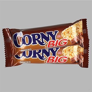 Vulproducten > Chocolade snacks > CORNY BIG SCHOKO 50 GR. 24 ST. - Gebr